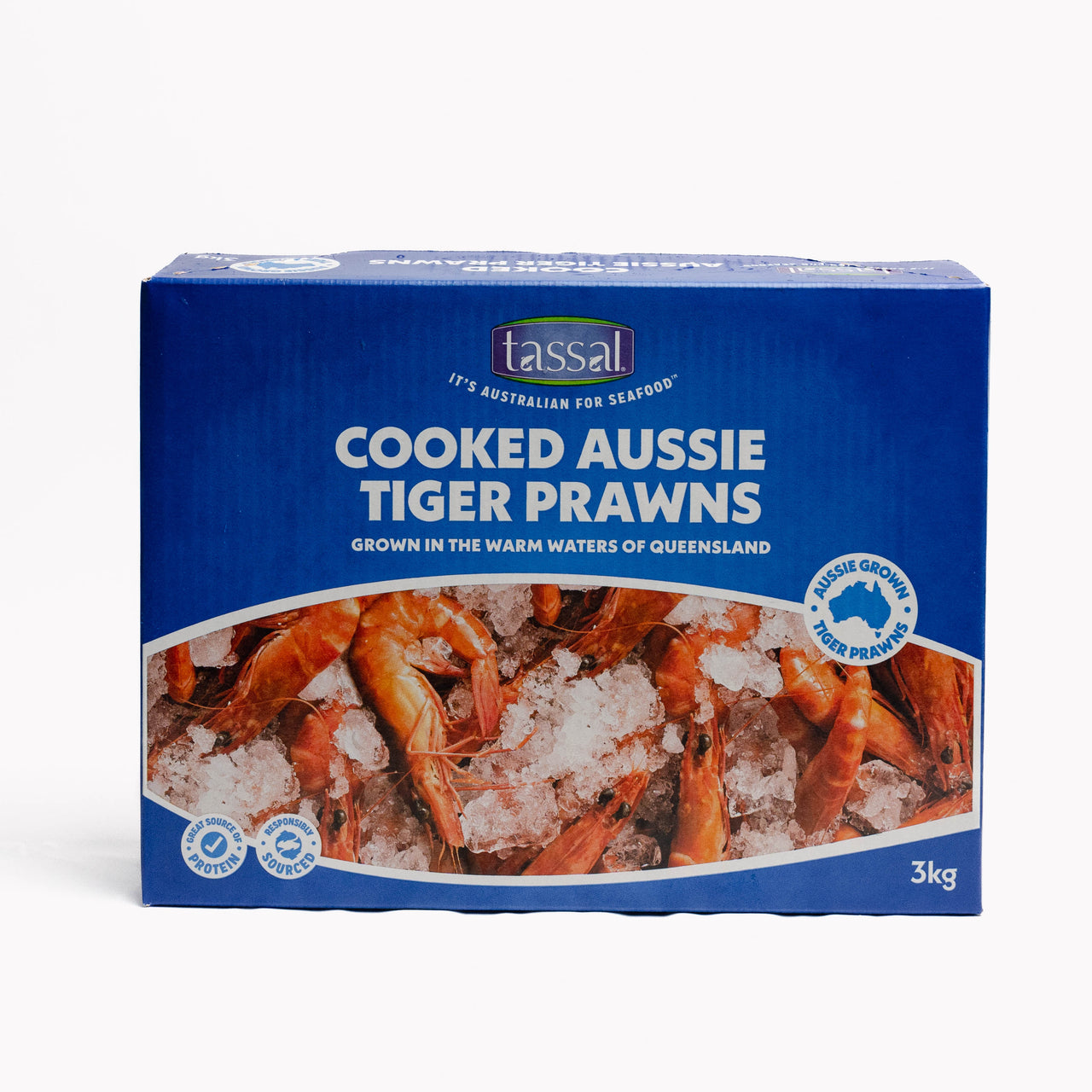 Australian Cooked Tiger Prawns - 3kg Box (Large) – Astakos